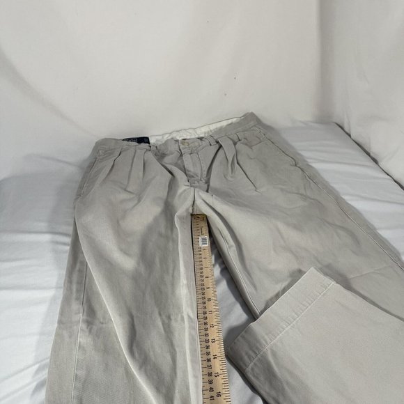 Polo Ralph Lauren | Pants | Polo Ralph Lauren Andrew Pant Chino Tan Gray Dress Pants Pleated Sz ...
